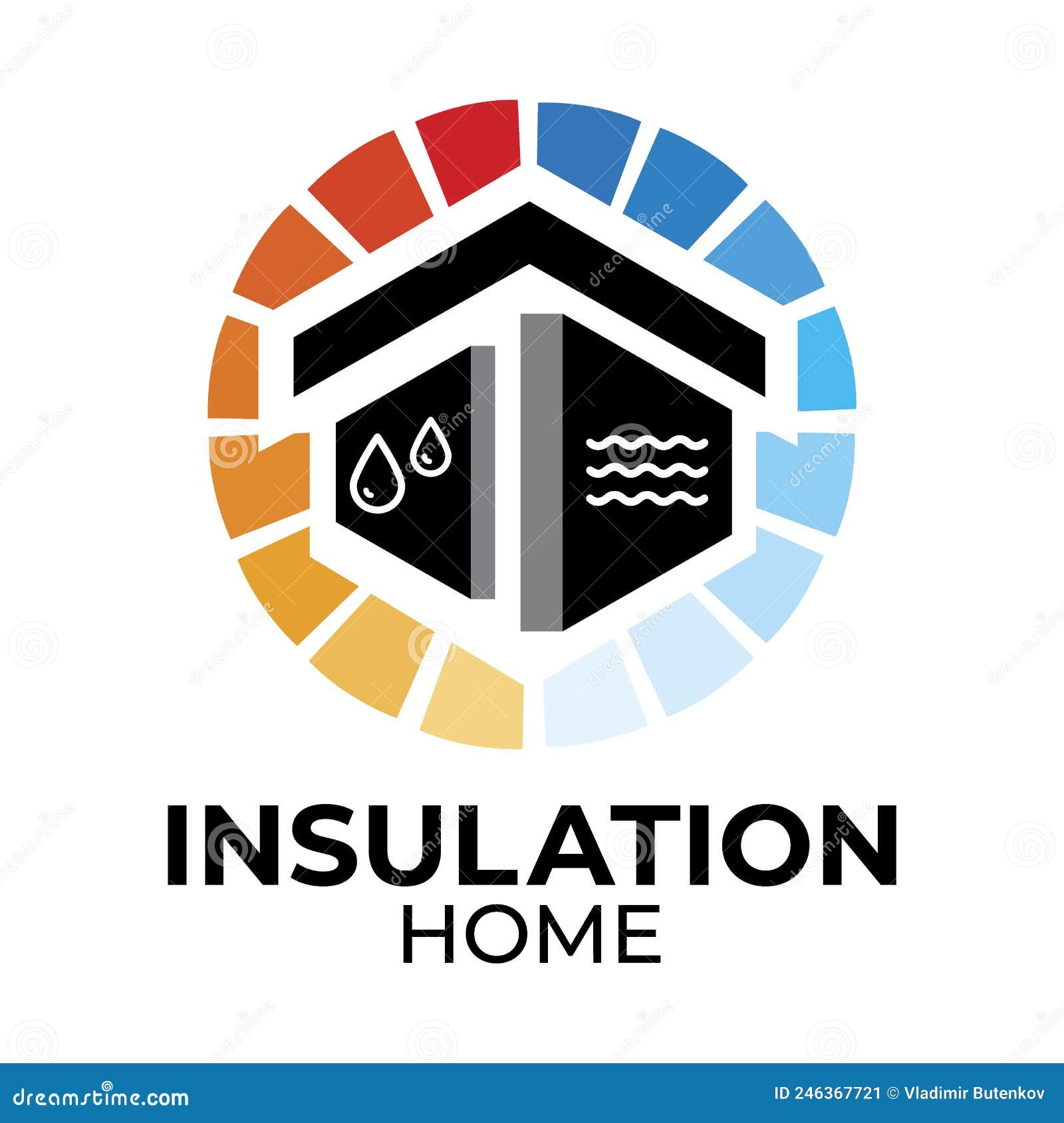 Vector Logo of Insulation, Protection for Houses Stock Vector ...