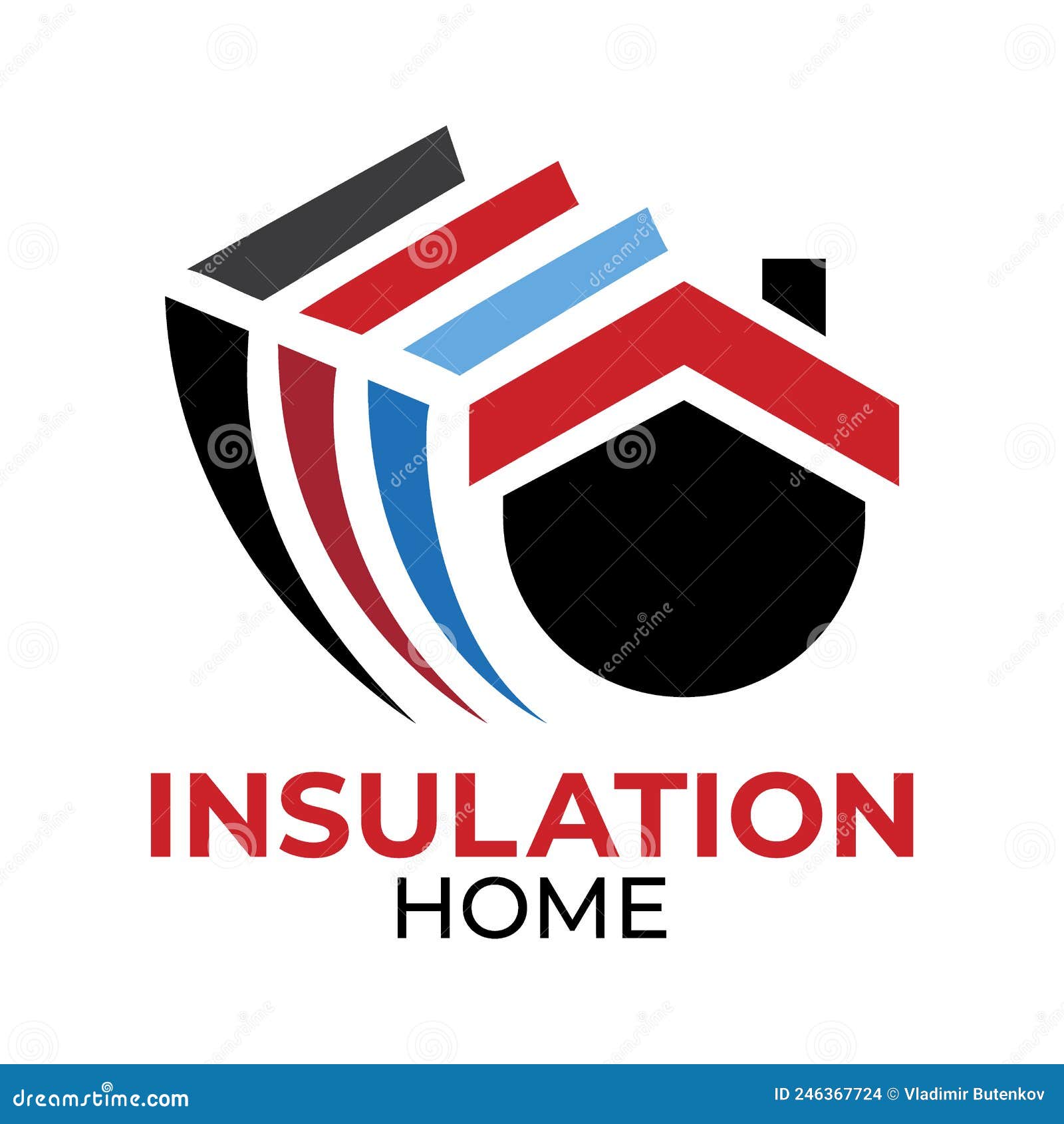 Vector Logo of Insulation, Protection for Houses Stock Vector ...