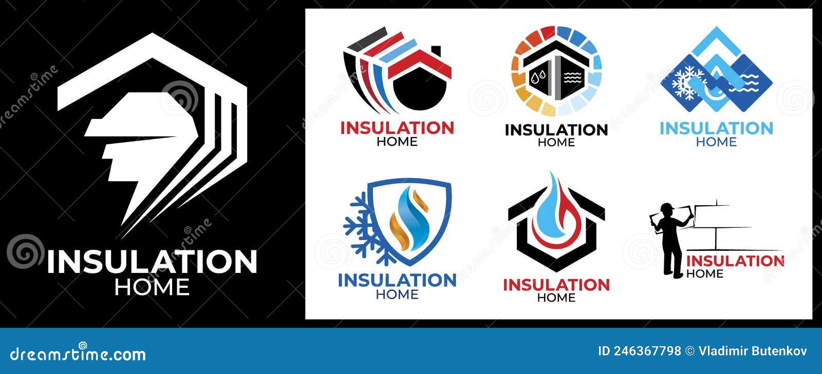 Vector Logo of Insulation, Protection for Houses Stock Vector ...