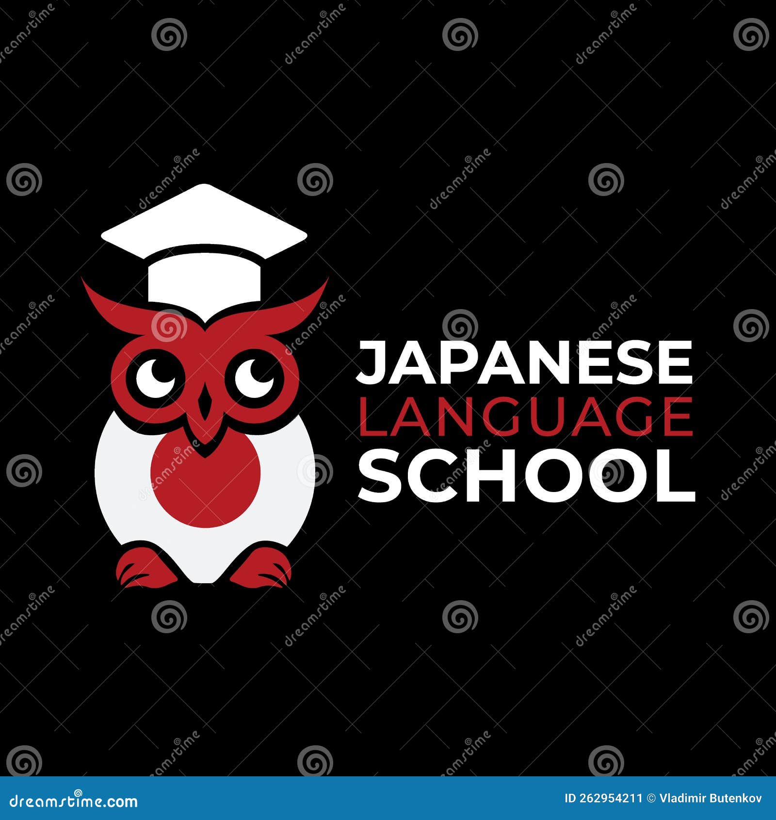 Vector Logo of the Japanese Language School Stock Vector - Illustration ...