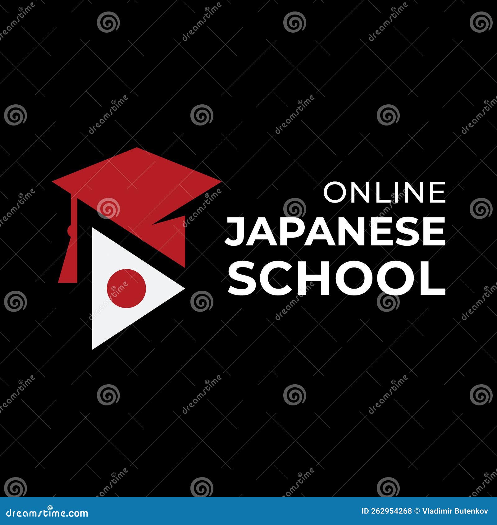 Vector Logo of the Japanese Language School Stock Vector - Illustration ...