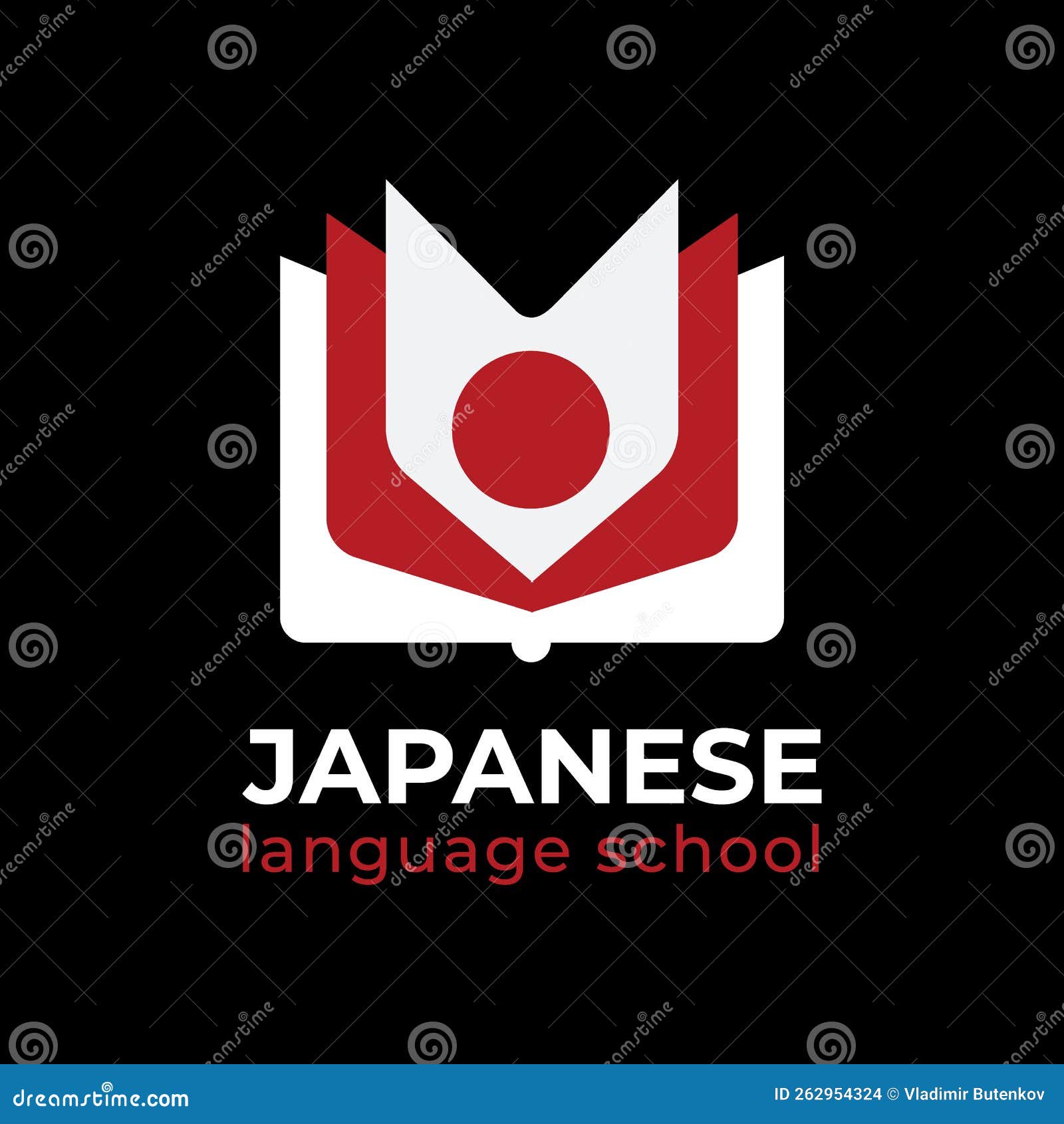 Vector Logo of the Japanese Language School Stock Vector - Illustration ...