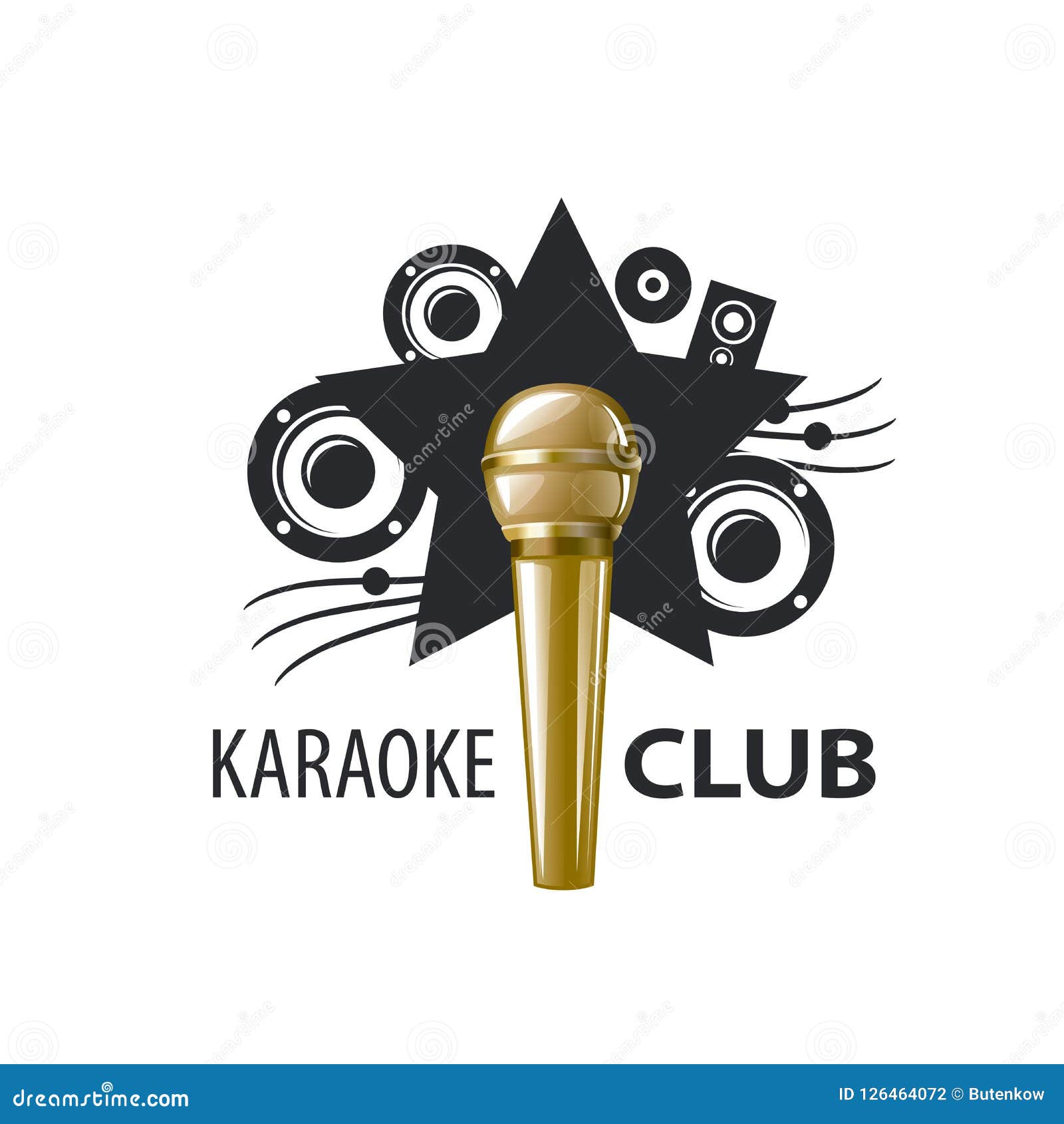 Vector logo karaoke stock vector. Illustration of element - 126464072