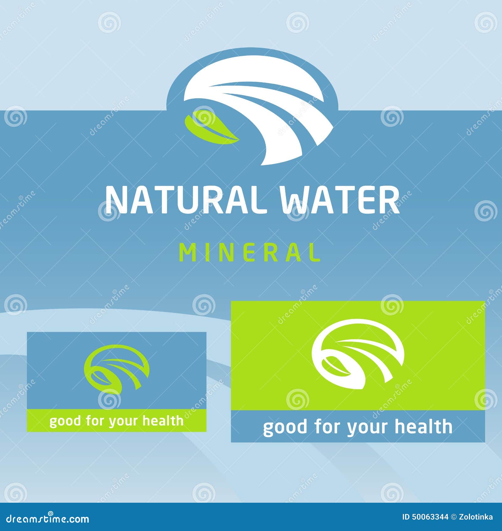 Vector Logo, Label Natural Product. Clean, Eco Stock Vector ...