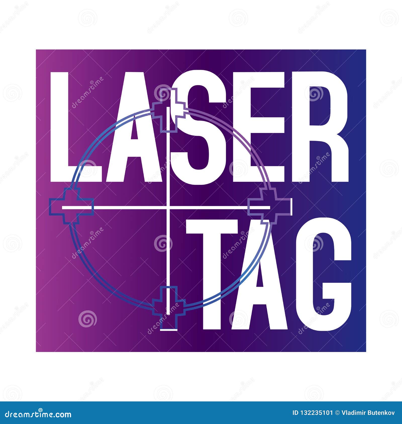Vector Logo for Laser Tag and Airsoft Stock Vector - Illustration of ...