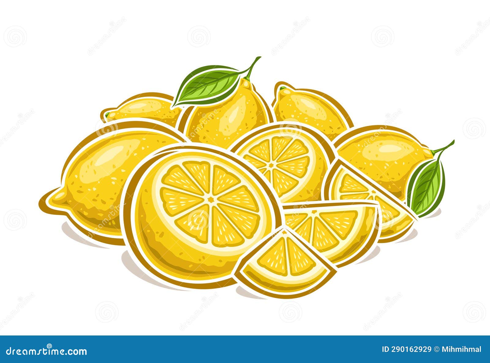 Vector logo for Lemons stock vector. Illustration of lemon - 290162929