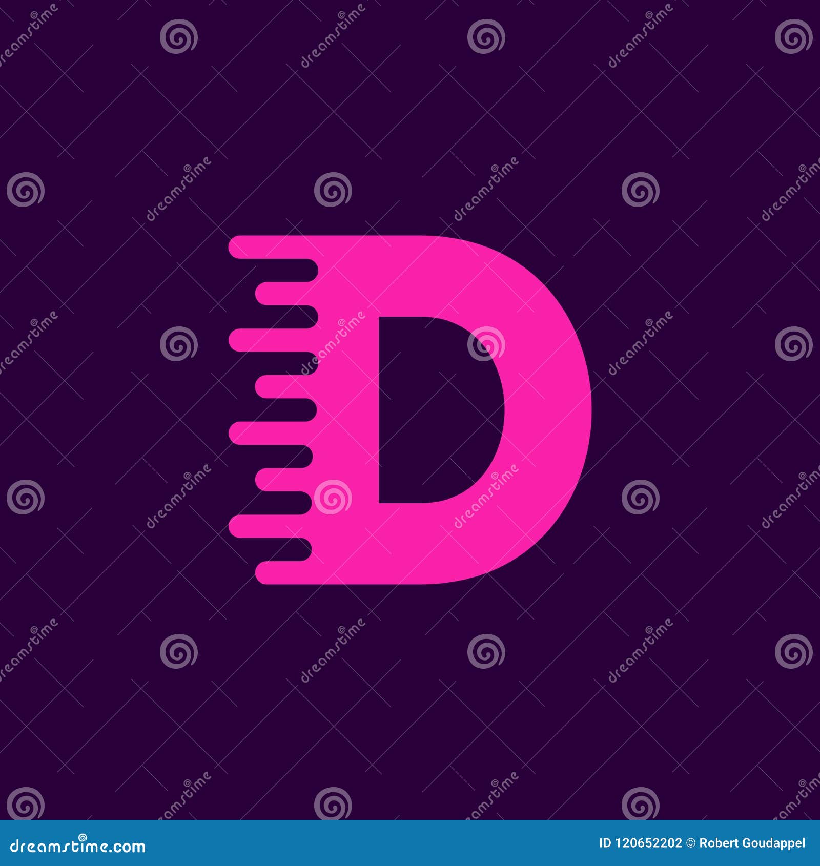 Vector Logo Letter D Speed stock illustration. Illustration of initial ...