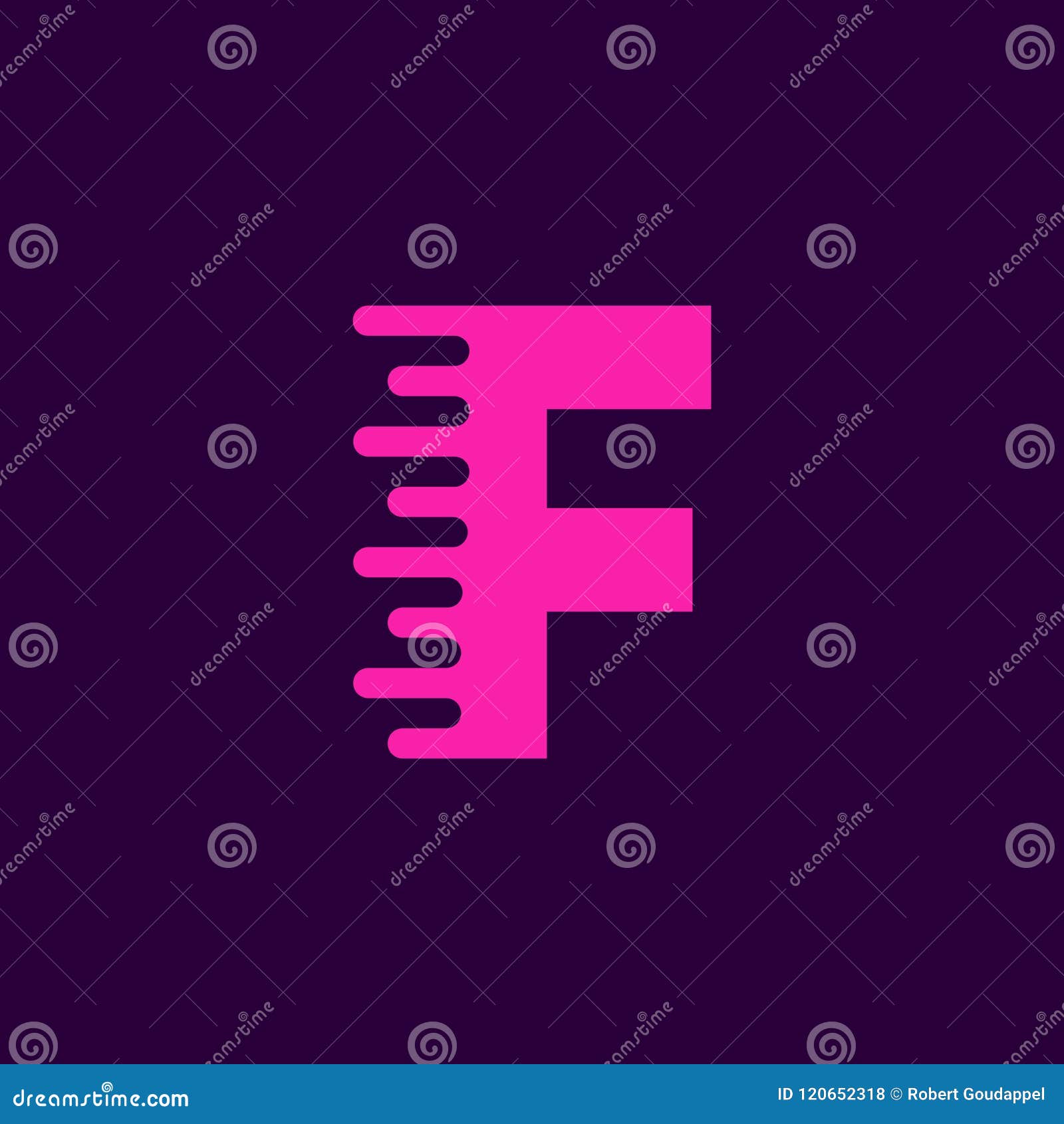 Vector Logo Letter F Speed stock illustration. Illustration of emblem ...