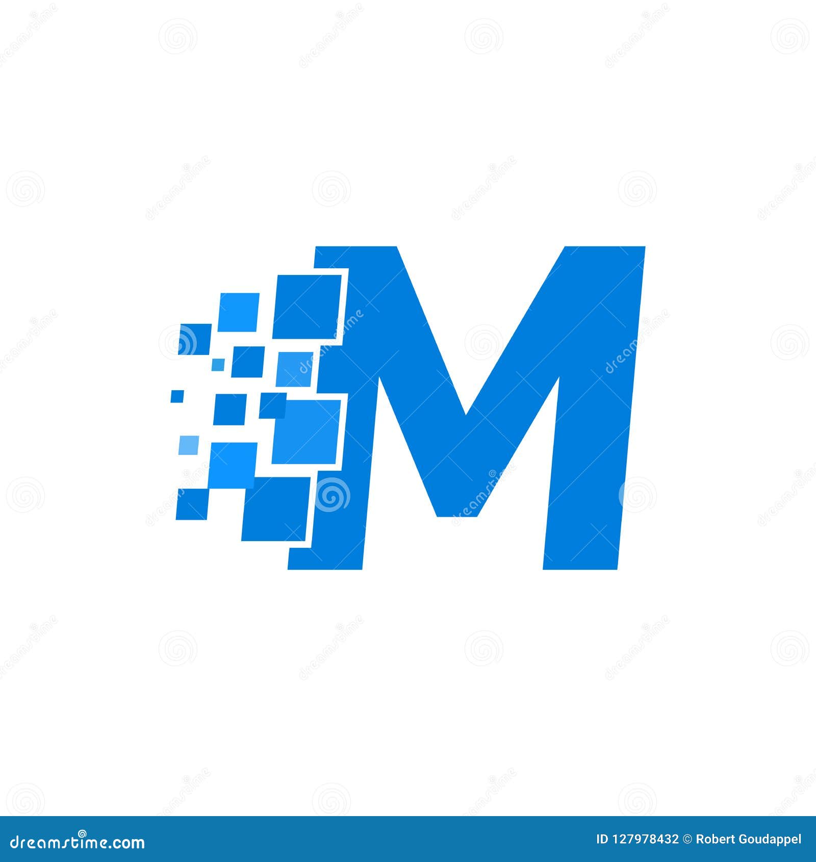 Blue Letter M Logos