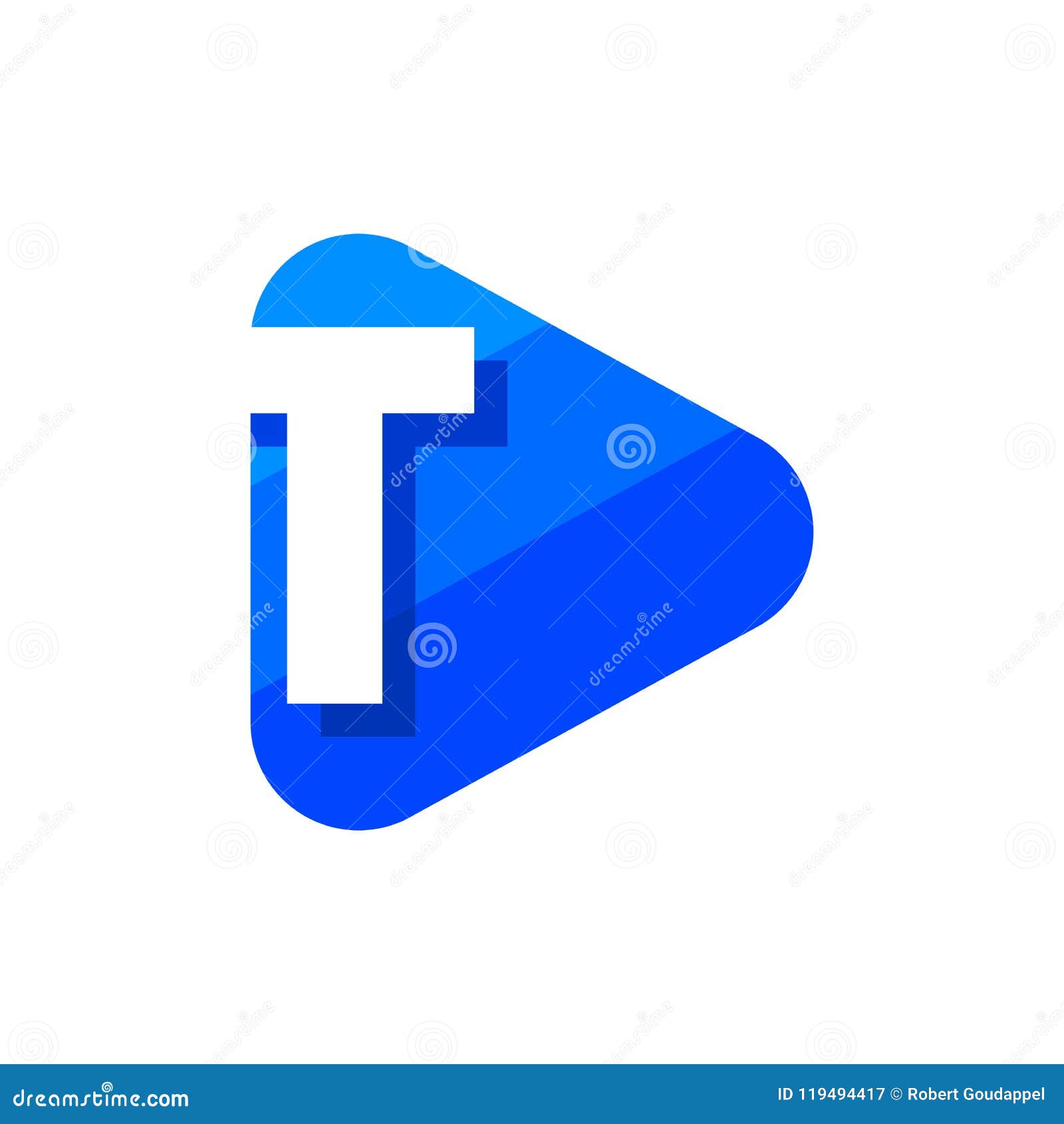 Vector Logo Letter T Triangle Stock Vector - Illustration of sign ...