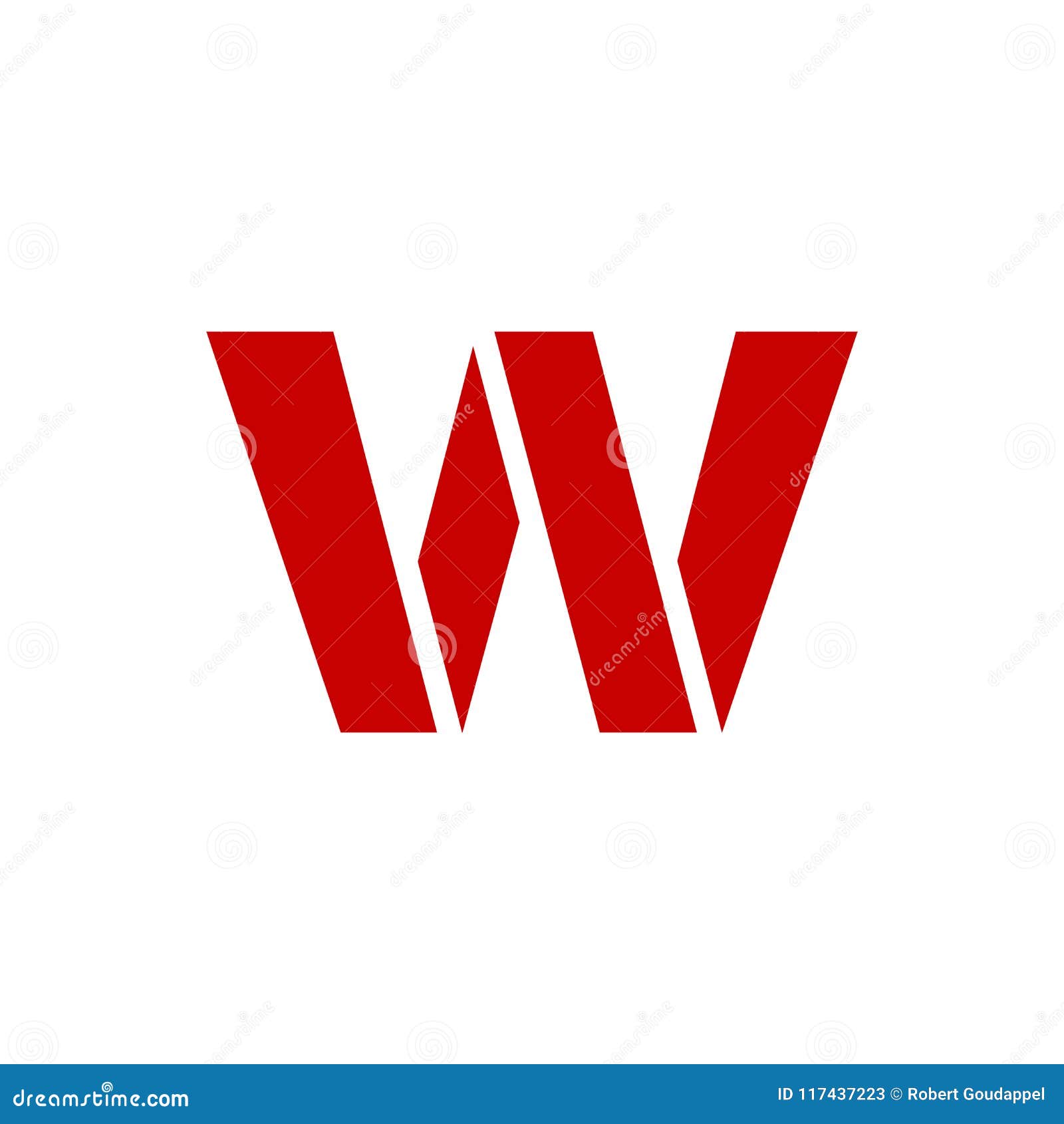 Vector Logo Letter W ilustración del vector. Ilustración de geométrico ...