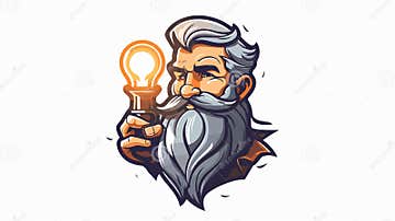 Vector Logo with Light Effect Cartoon Vector Illustration Stock Vector ...