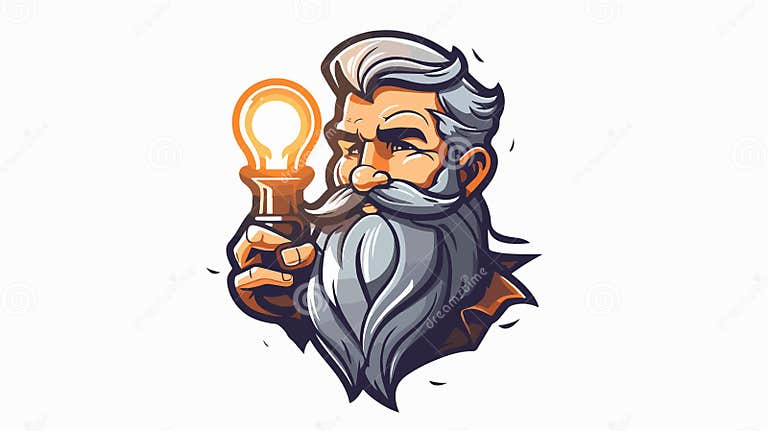 Vector Logo with Light Effect Cartoon Vector Illustration Stock Vector ...