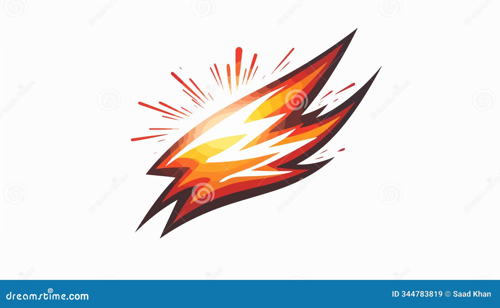 Vector Logo with Light Effect Cartoon Vector Illustration Stock Vector ...