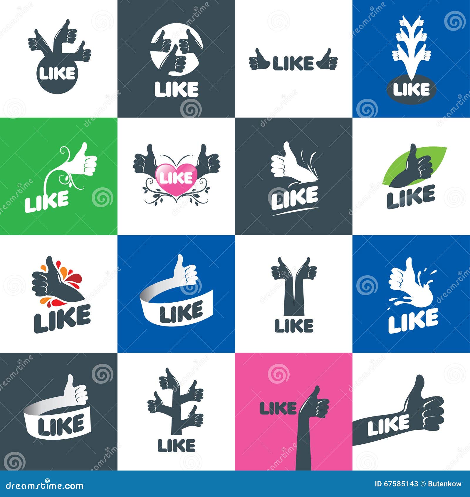 Vector logo like stock vector. Illustration of gesture - 67585143