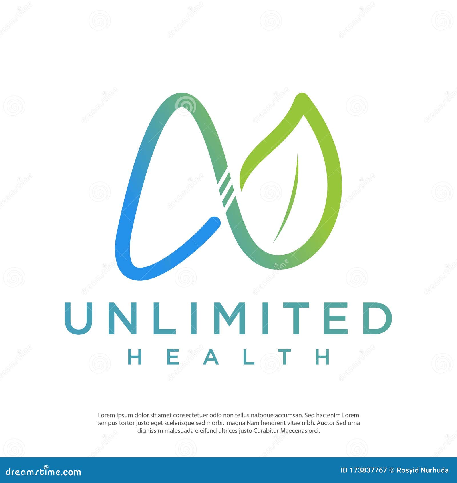 Vector Logo Loops with Leaves Stock Vector - Illustration of contour ...