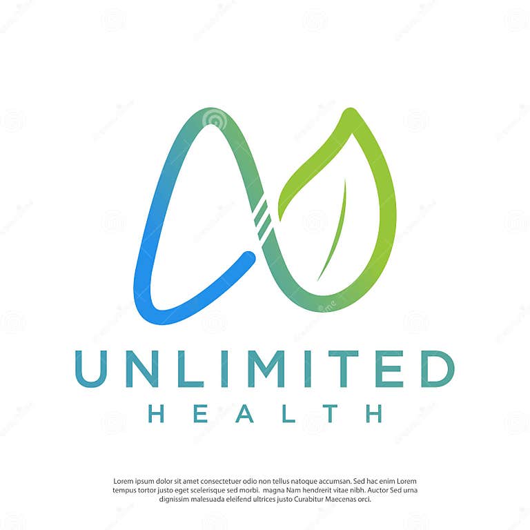 Vector Logo Loops with Leaves Stock Vector - Illustration of contour ...