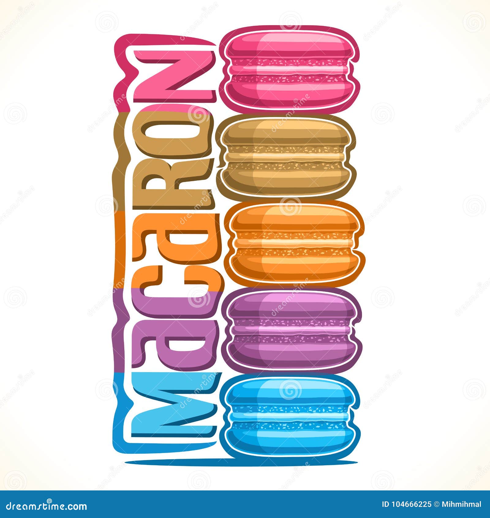 Vector logo for Macaron stock vector. Illustration of confectionery ...