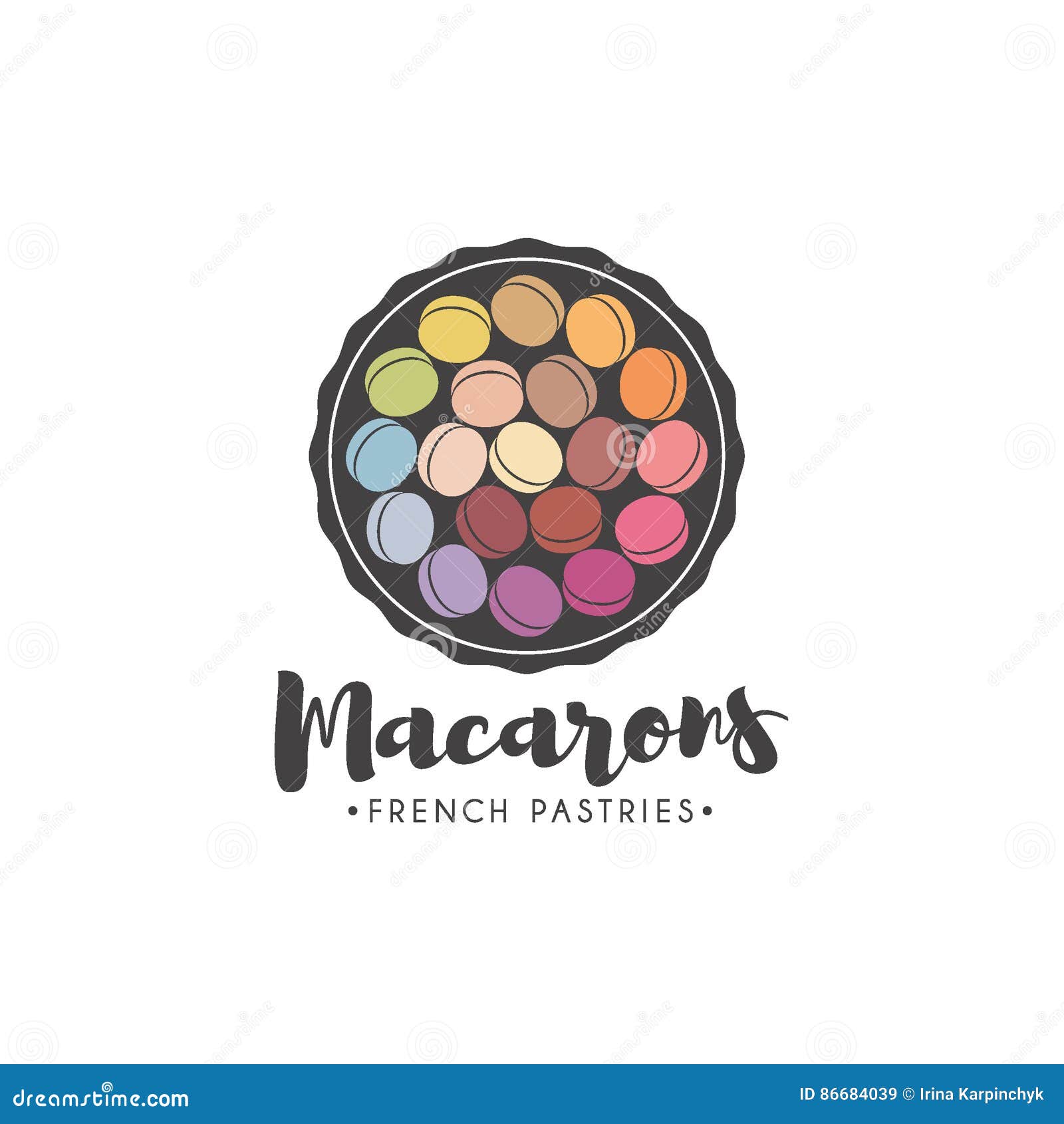 Vector Logo Macaron for Shop, Boutique, Store Stock Vector ...