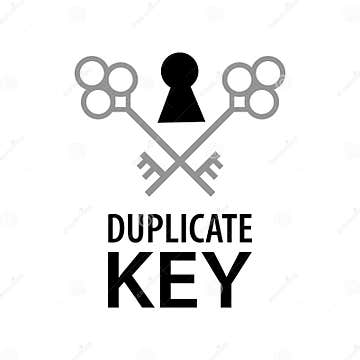 Vector Logo of Making and Duplicate Keys Stock Vector - Illustration of ...