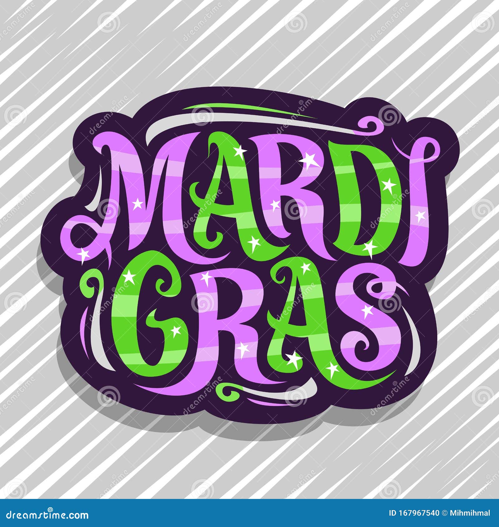 Vector logo for Mardi Gras 向量例证. 插画 包括有 现有量, 庆祝, 路易斯安那 - 167967540
