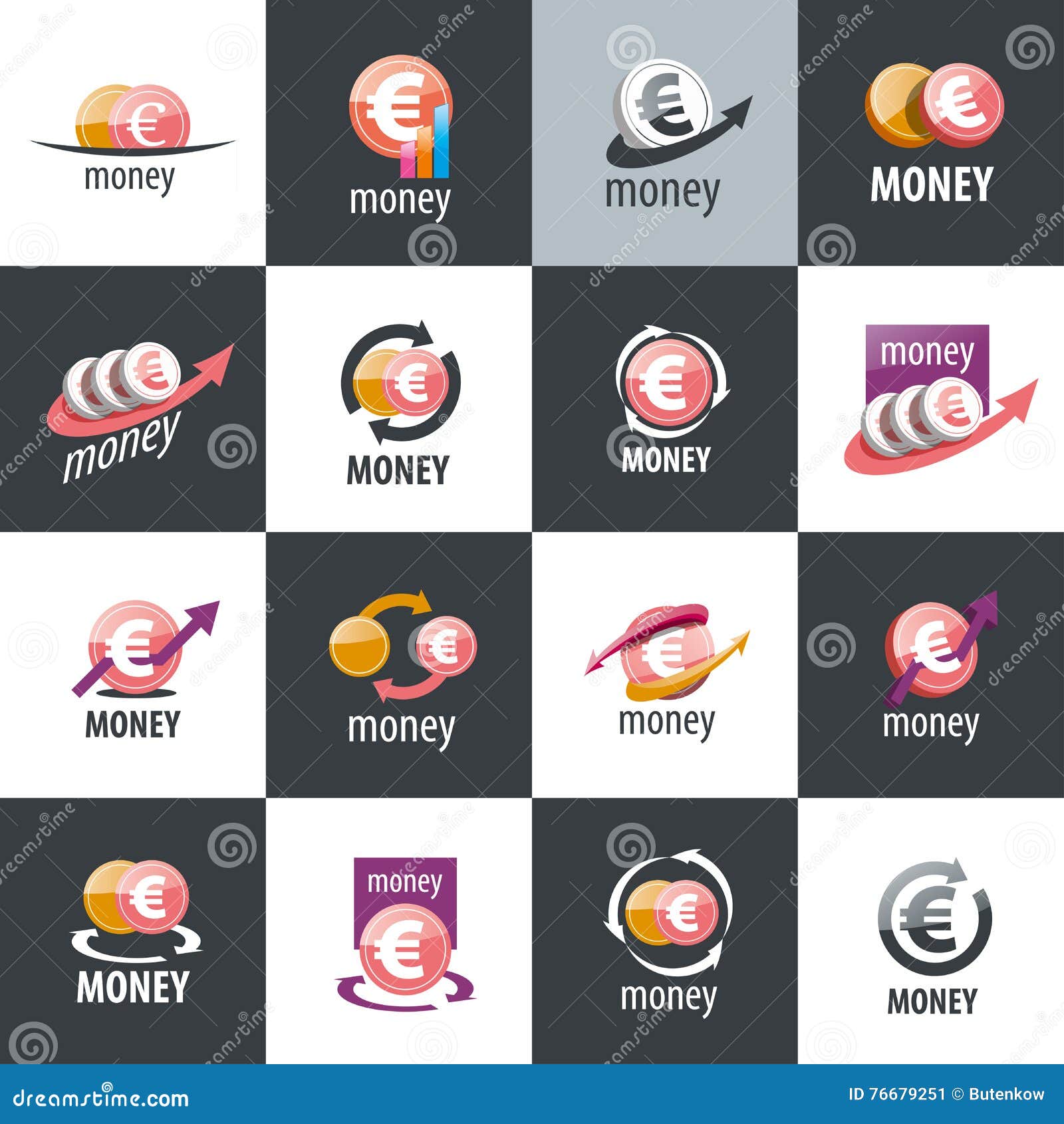 Vector logo money stock vector. Illustration of income - 76679251