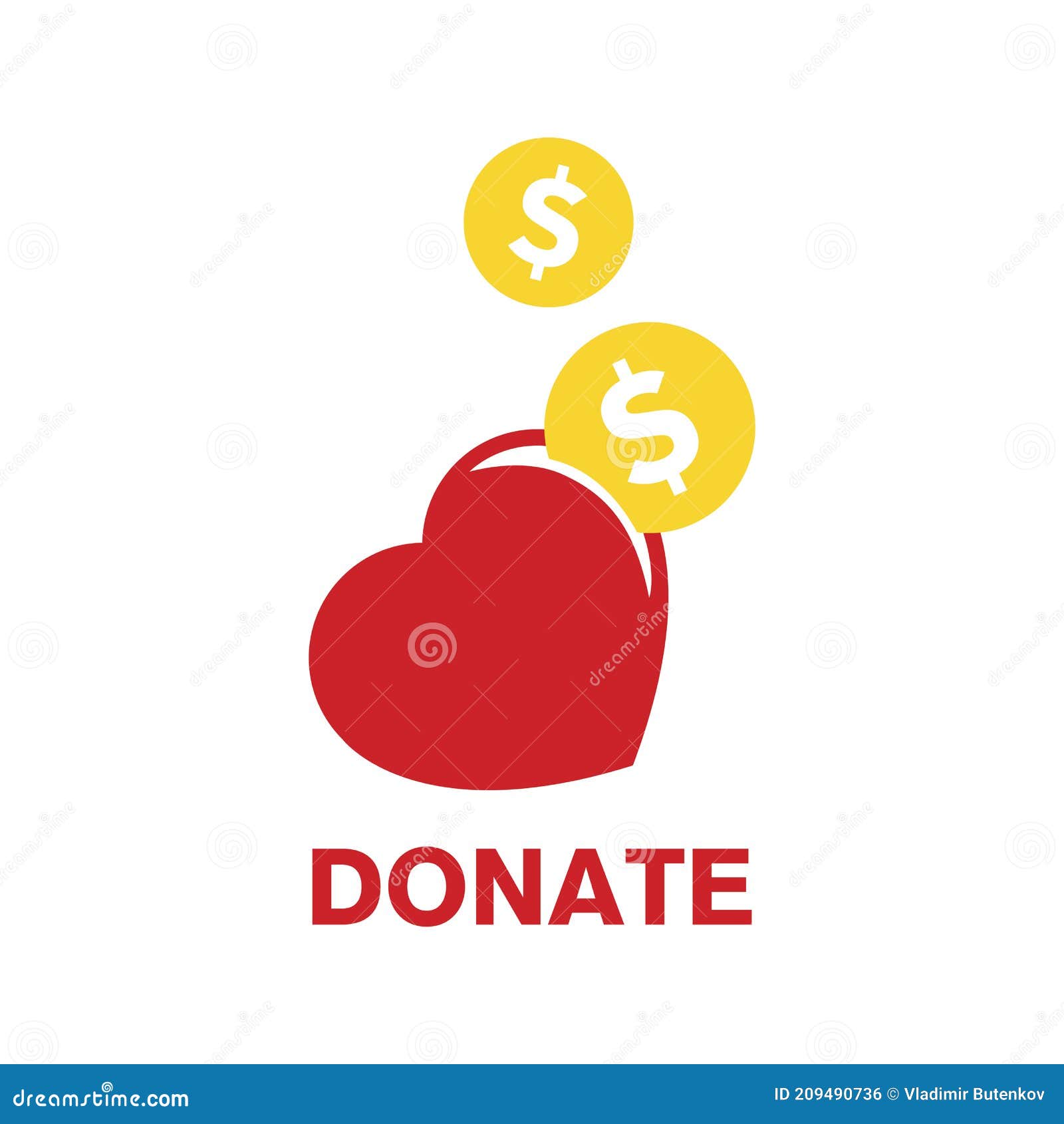 Vector Logo of Money Donate, Blood Donation Stock Vector - Illustration ...
