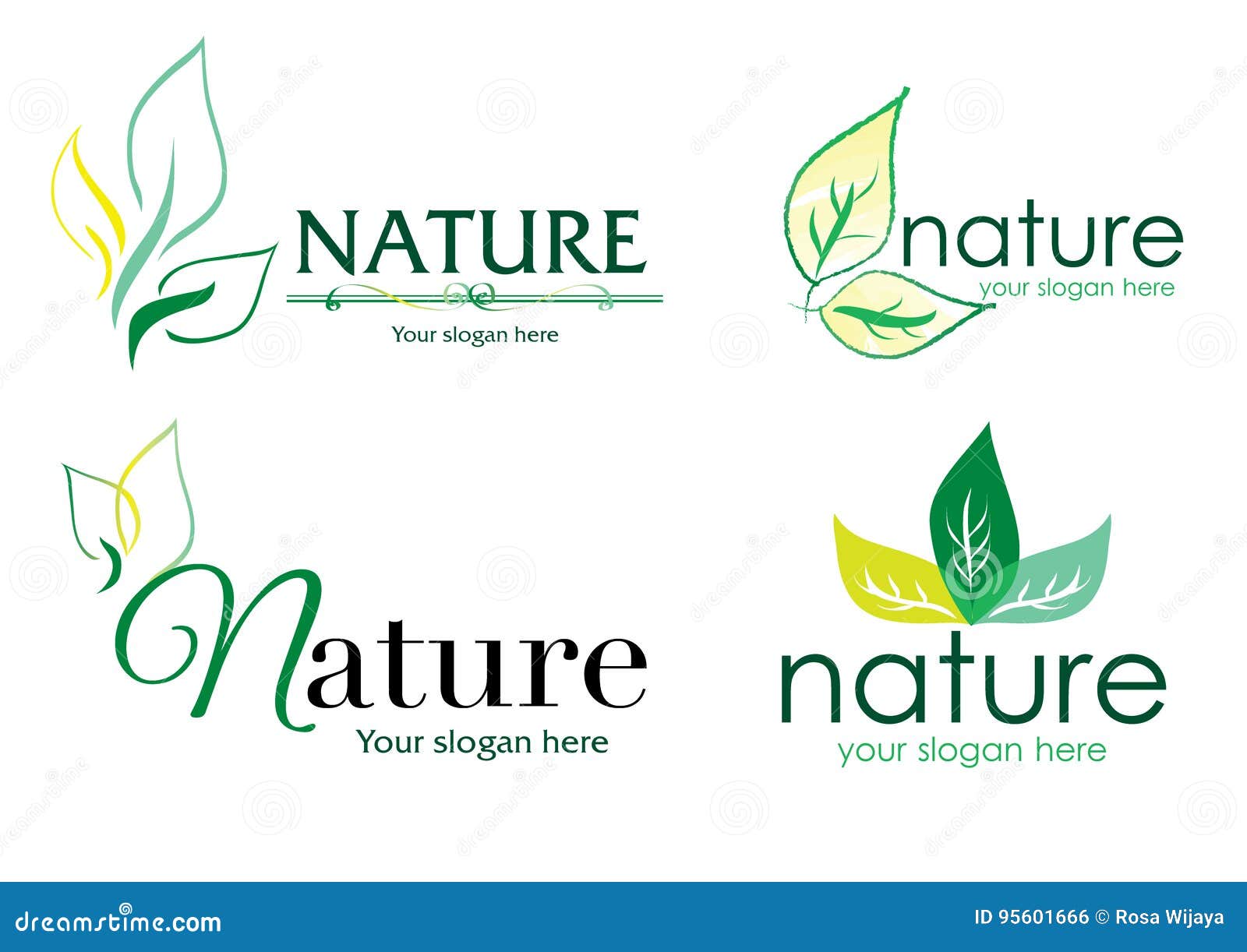 Vector logo nature 1 stock vector. Illustration of collection - 95601666