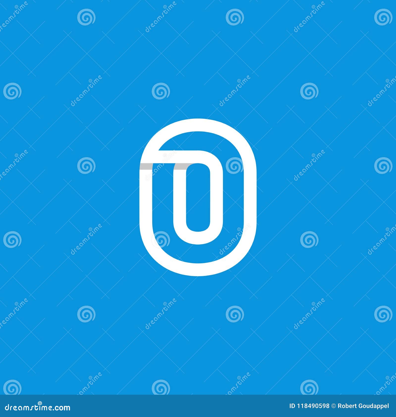 Vector Logo Number 0 Blancos Ilustración del Vector - Ilustración de ...