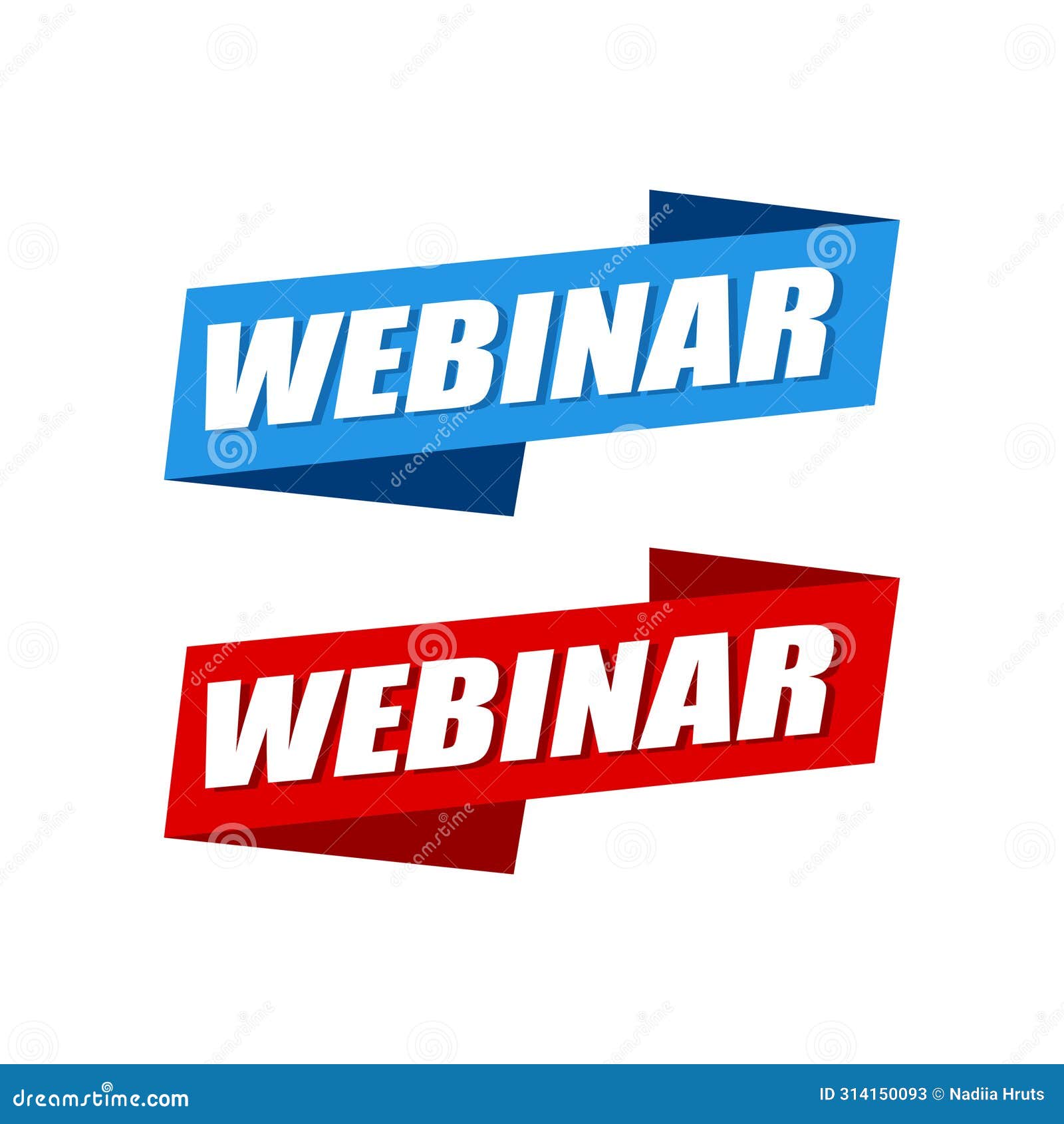 Vector Logo for Online Webinar, Web Conference. Vector Illustration ...
