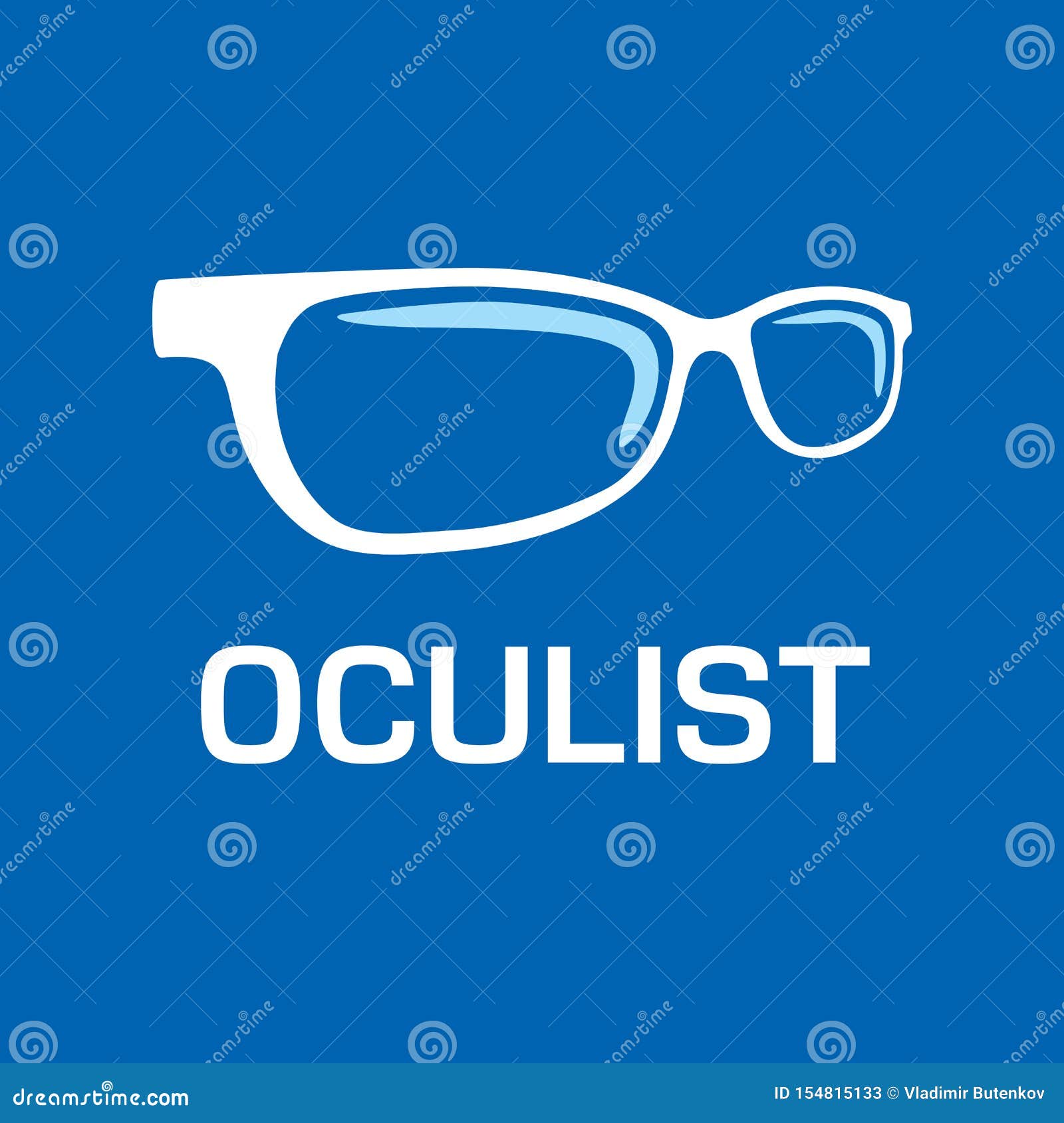 Vector Logo Optometrist, Optics and Vision Check Stock Illustration ...