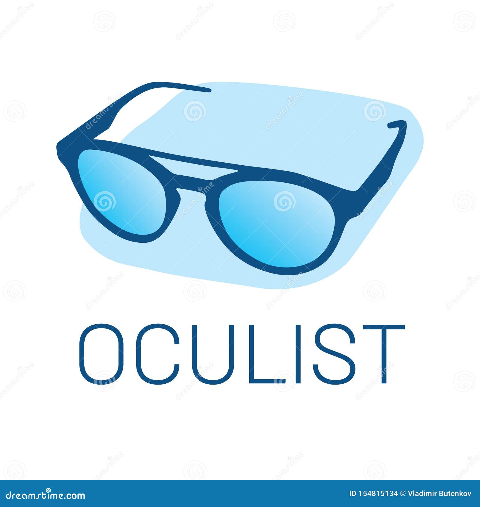 Vector Logo Optometrist, Optics and Vision Check Stock Illustration ...
