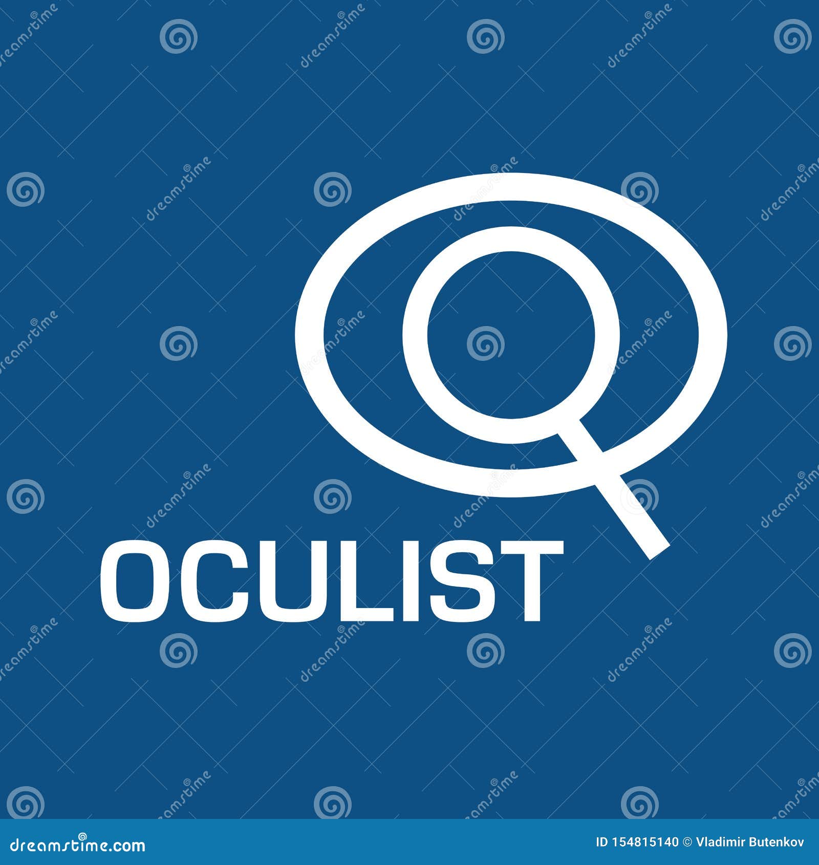 Vector Logo Optometrist, Optics and Vision Check Stock Illustration ...