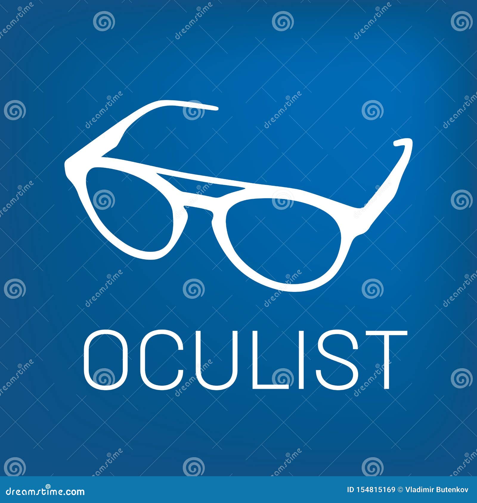 Vector Logo Optometrist, Optics and Vision Check Stock Illustration ...