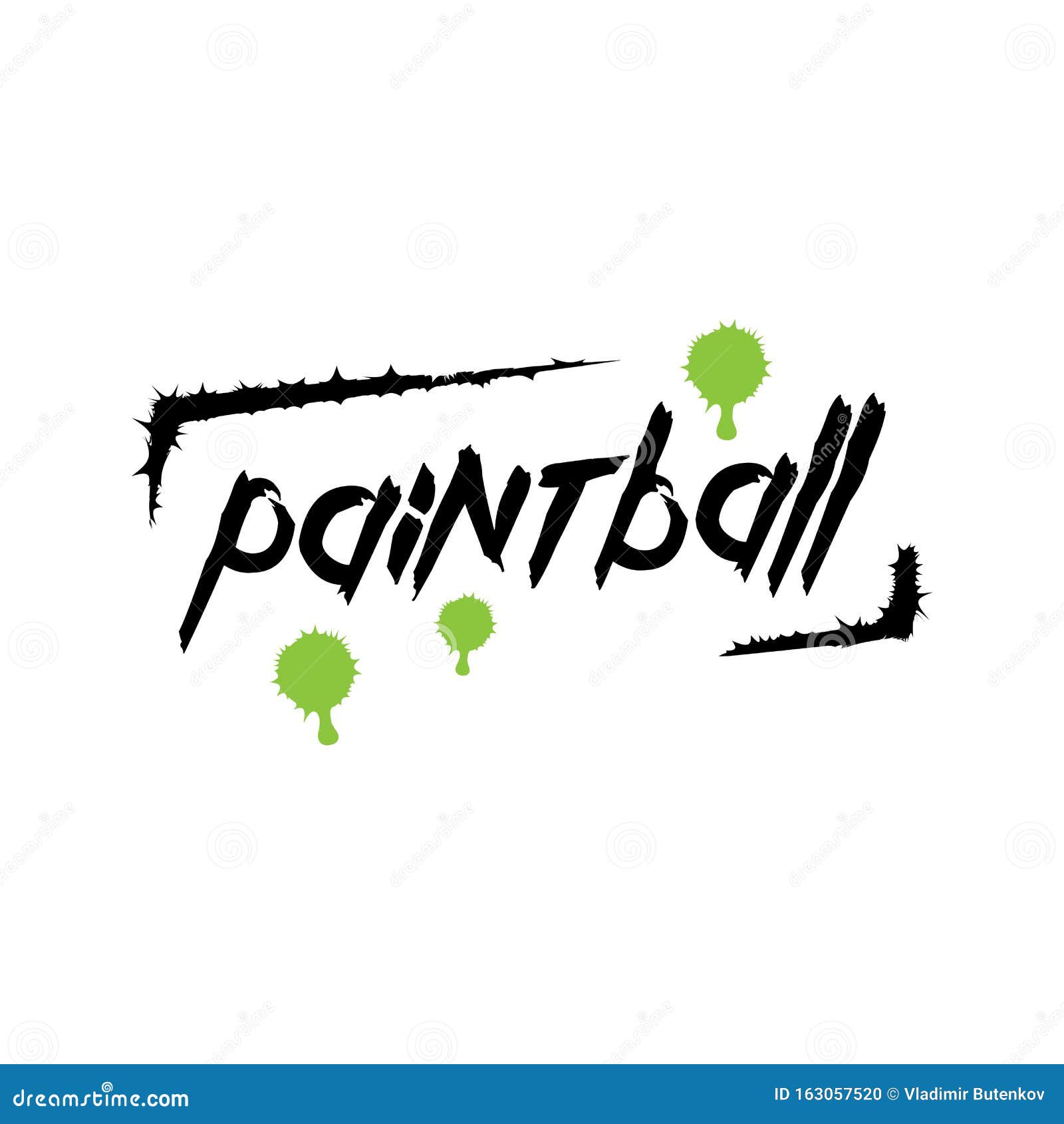 Vector Logo for Paintball and Airsoft Game Stock Illustration ...