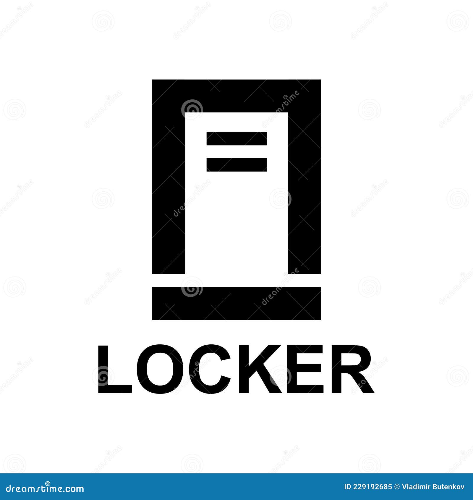 Vector Logo of the Parcel Storage Locker Stock Vector - Illustration of ...