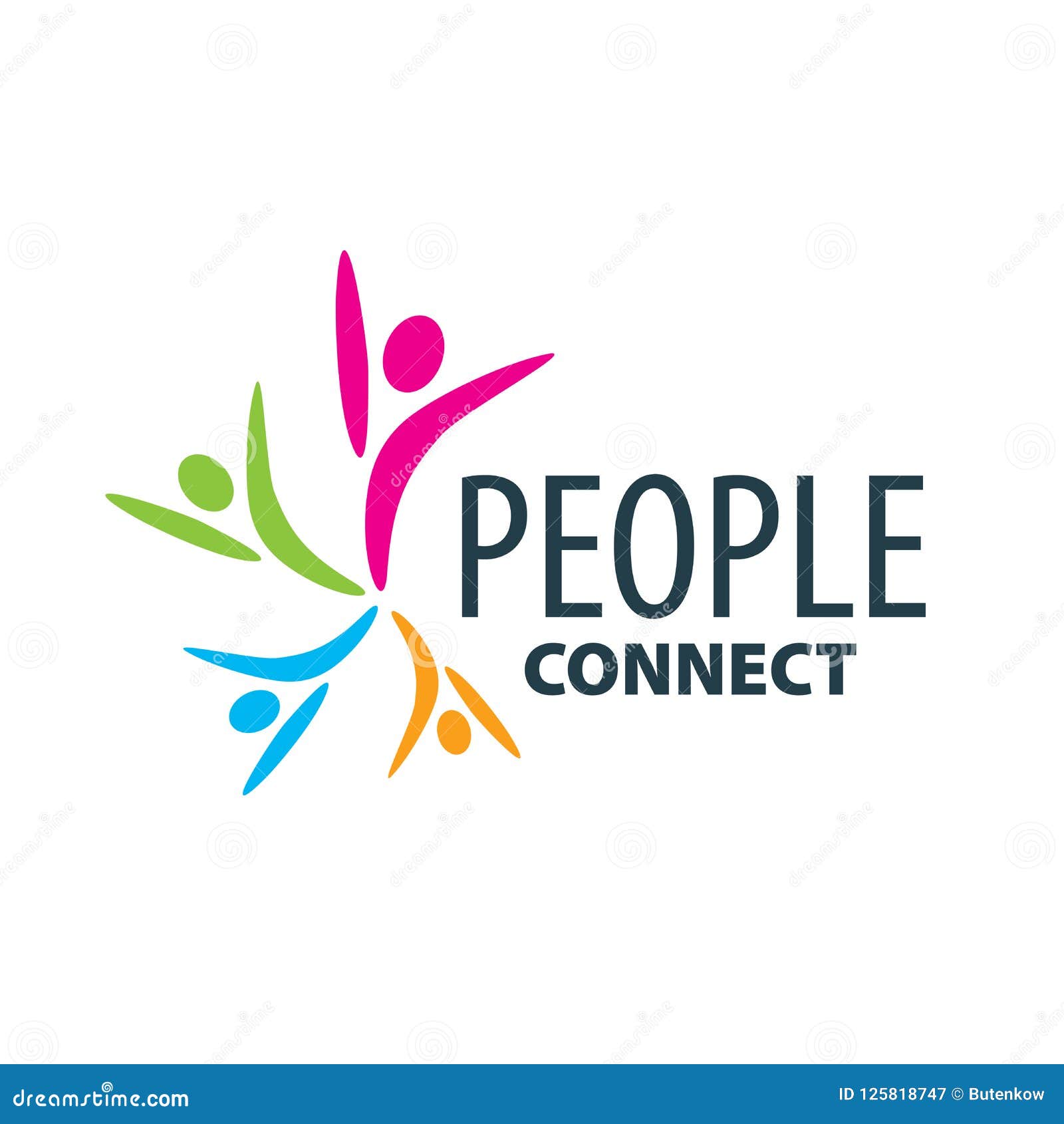 Vector logo people stock vector. Illustration of company - 125818747