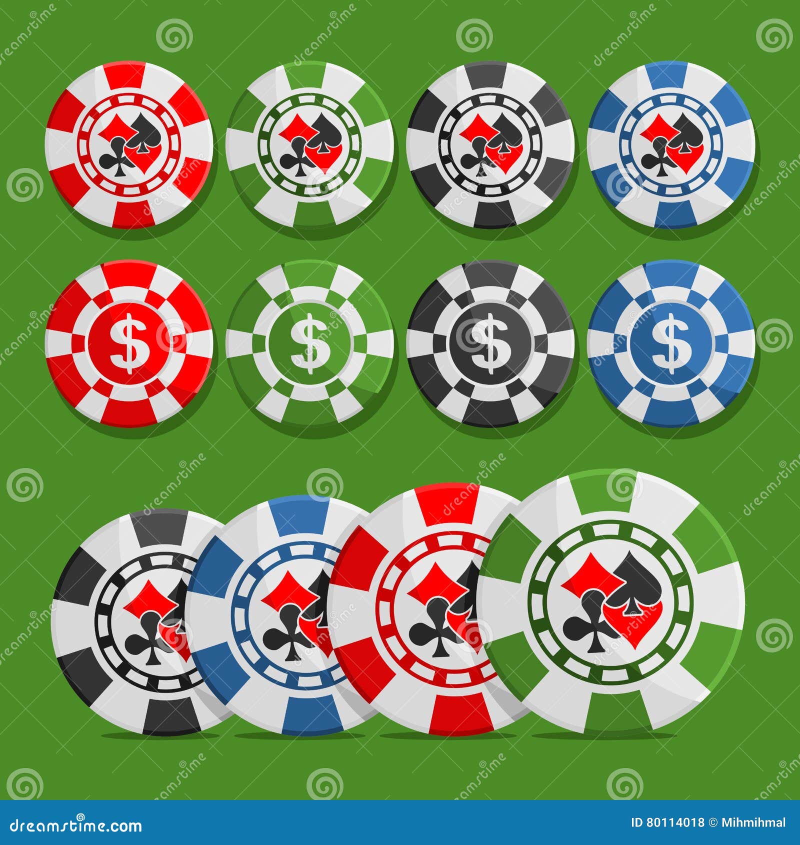Playing Tokens Stock Illustrations – 311 Playing Tokens Stock ...