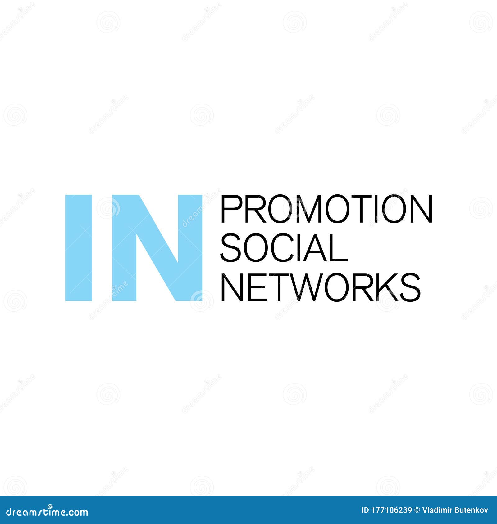 Vector Logo of Promotion in Social Networks, Advertising Stock ...