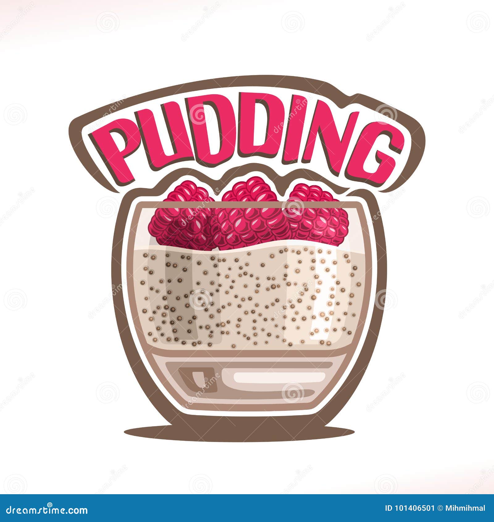 Man Eating Pudding Or Yogurt , Vector Cartoon Stick Figure Illustration ...