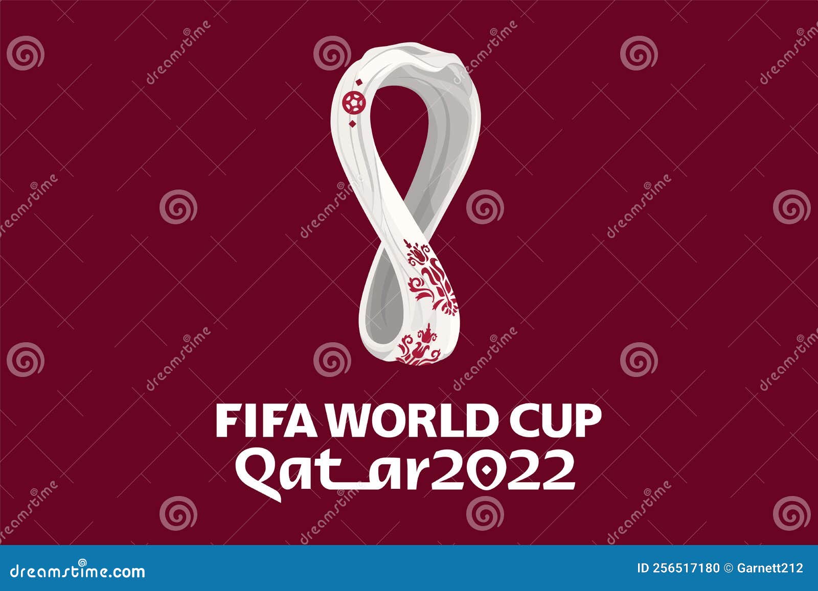 Vector Logo of the Qatar World Cup 2022 Stock Vector - Illustration of ...