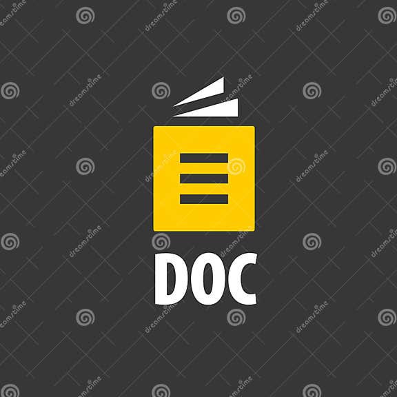 Vector logo document stock vector. Illustration of creative - 126344924
