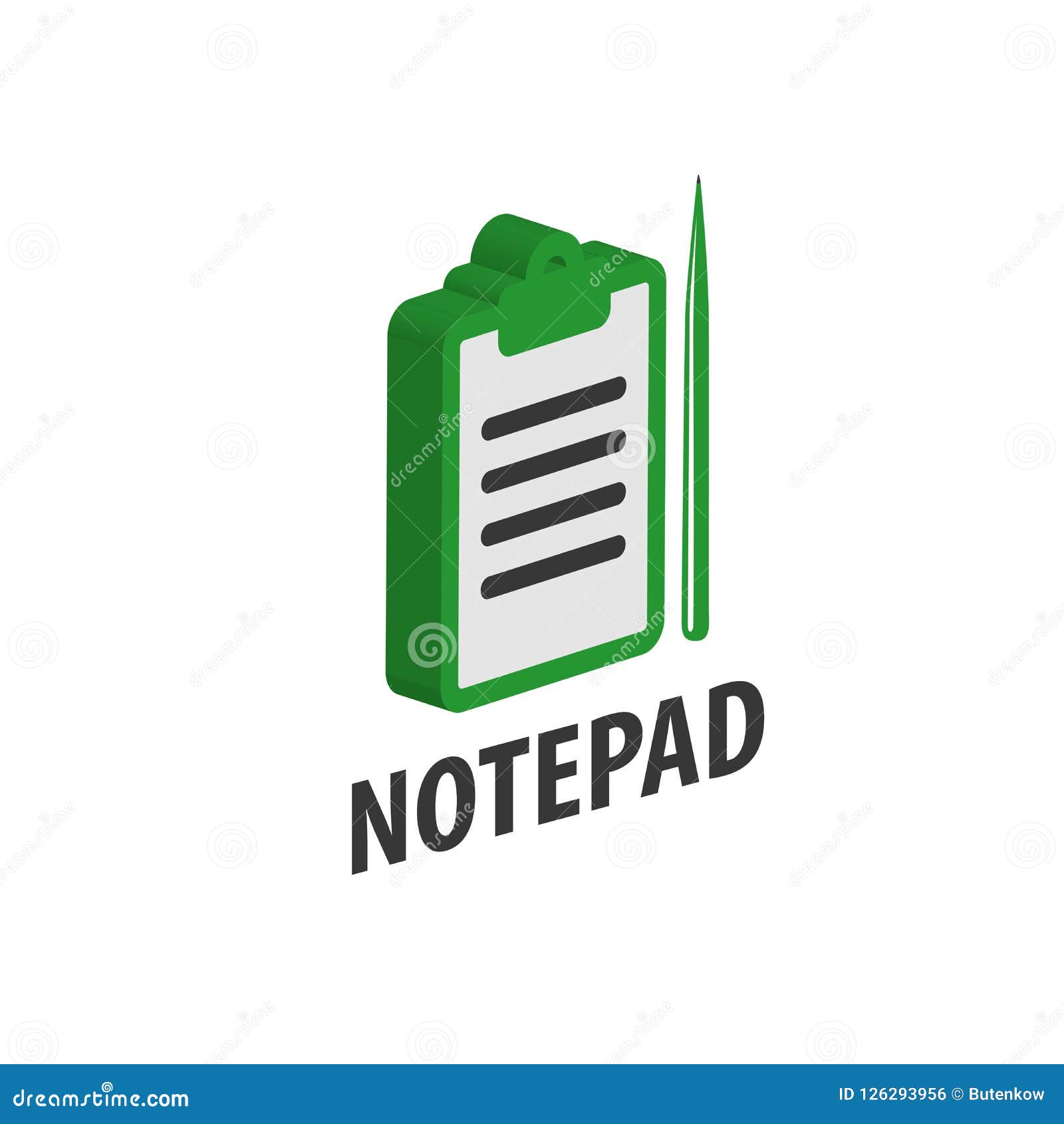 Vector logo for records stock vector. Illustration of abstract - 126293956