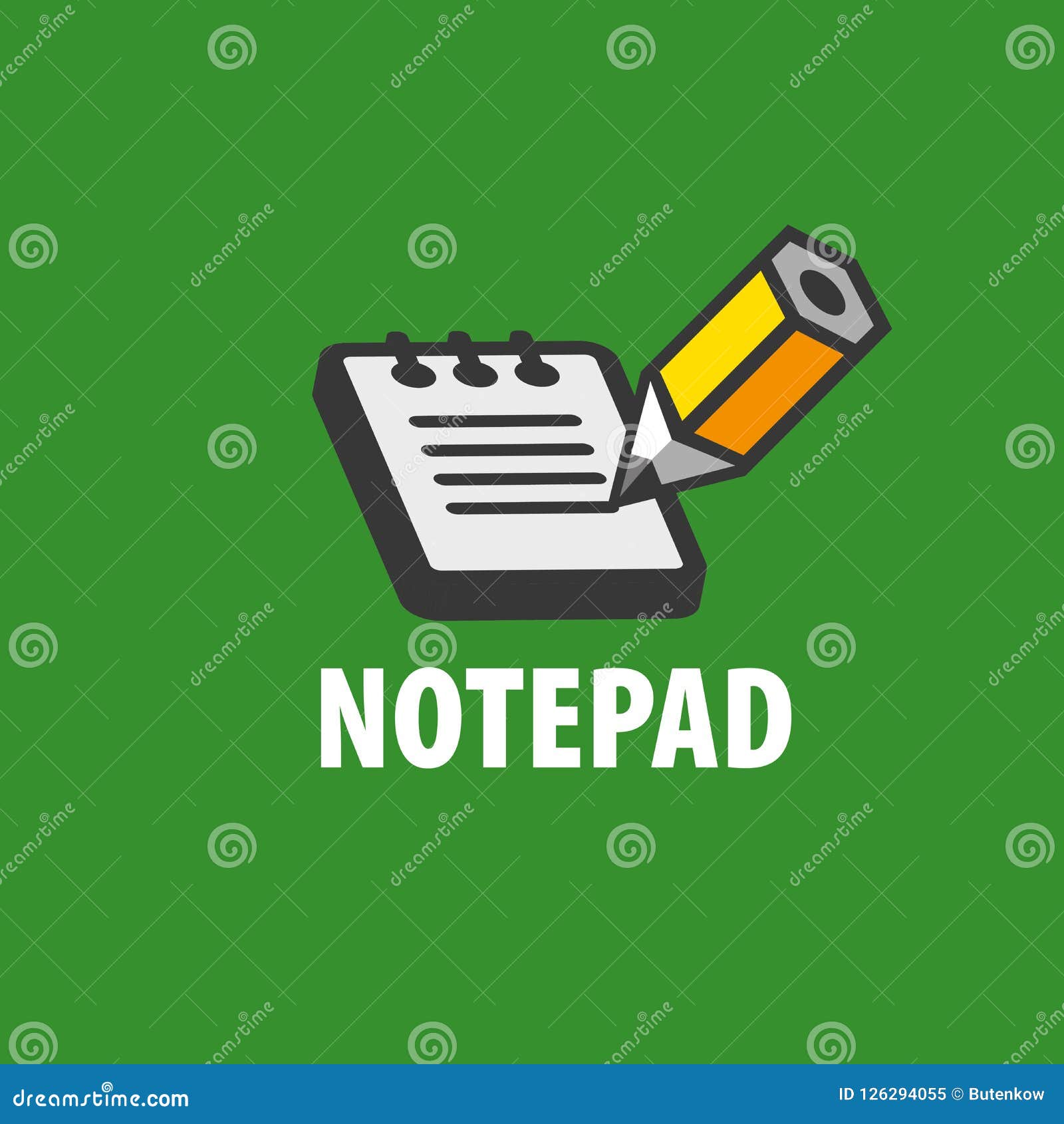 Vector logo for records stock vector. Illustration of education - 126294055