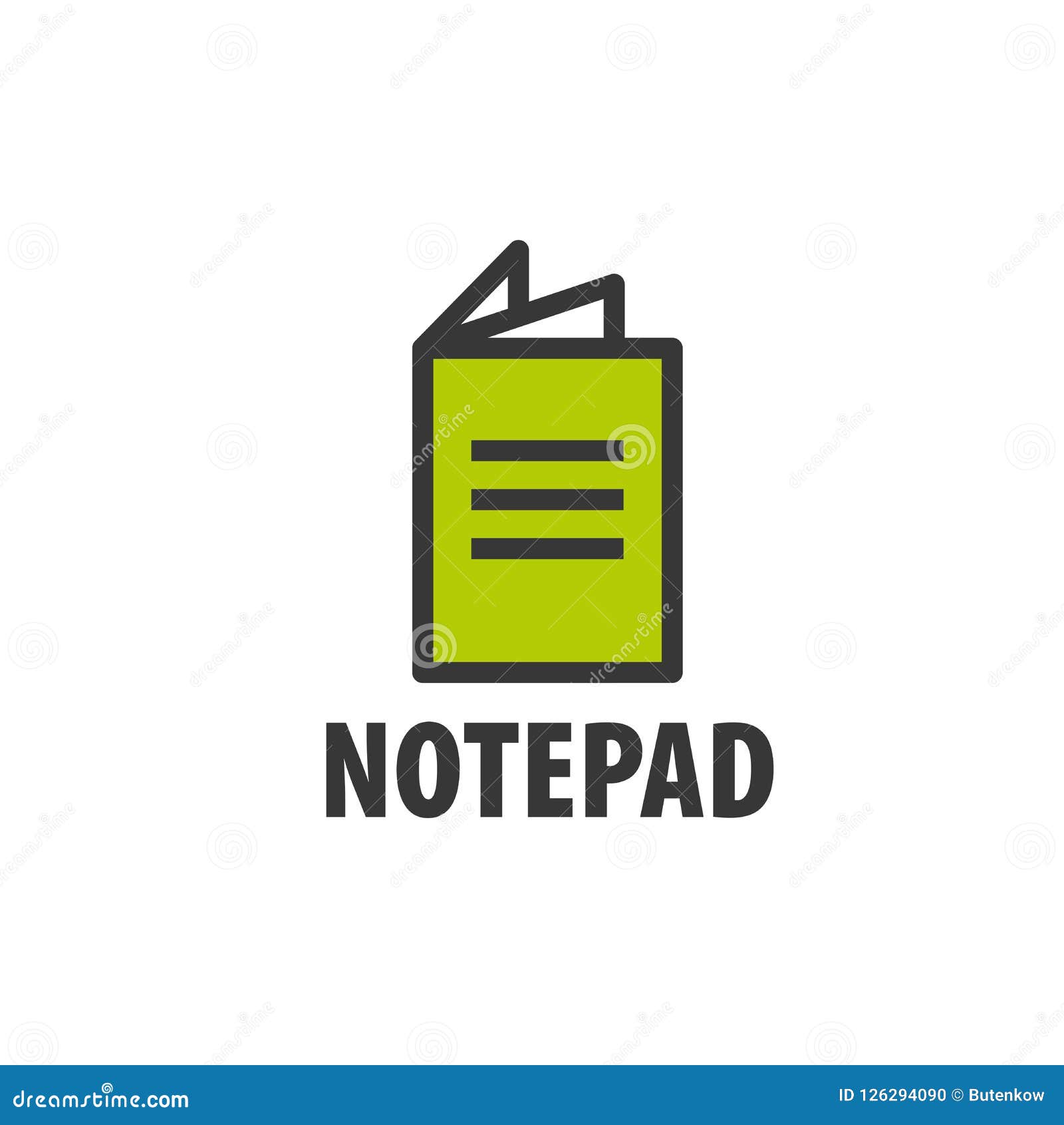 Vector logo for records stock vector. Illustration of file - 126294090