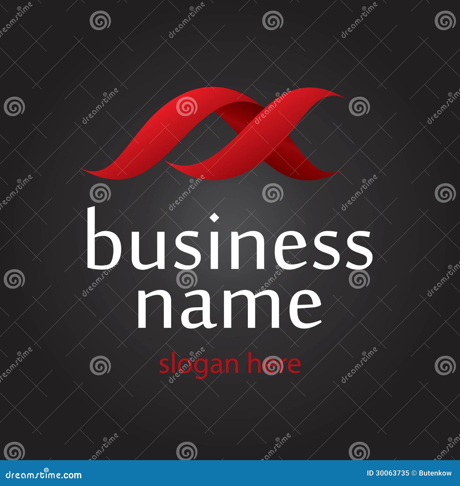 Ribbon logo stock vector. Illustration of design, store - 30063735