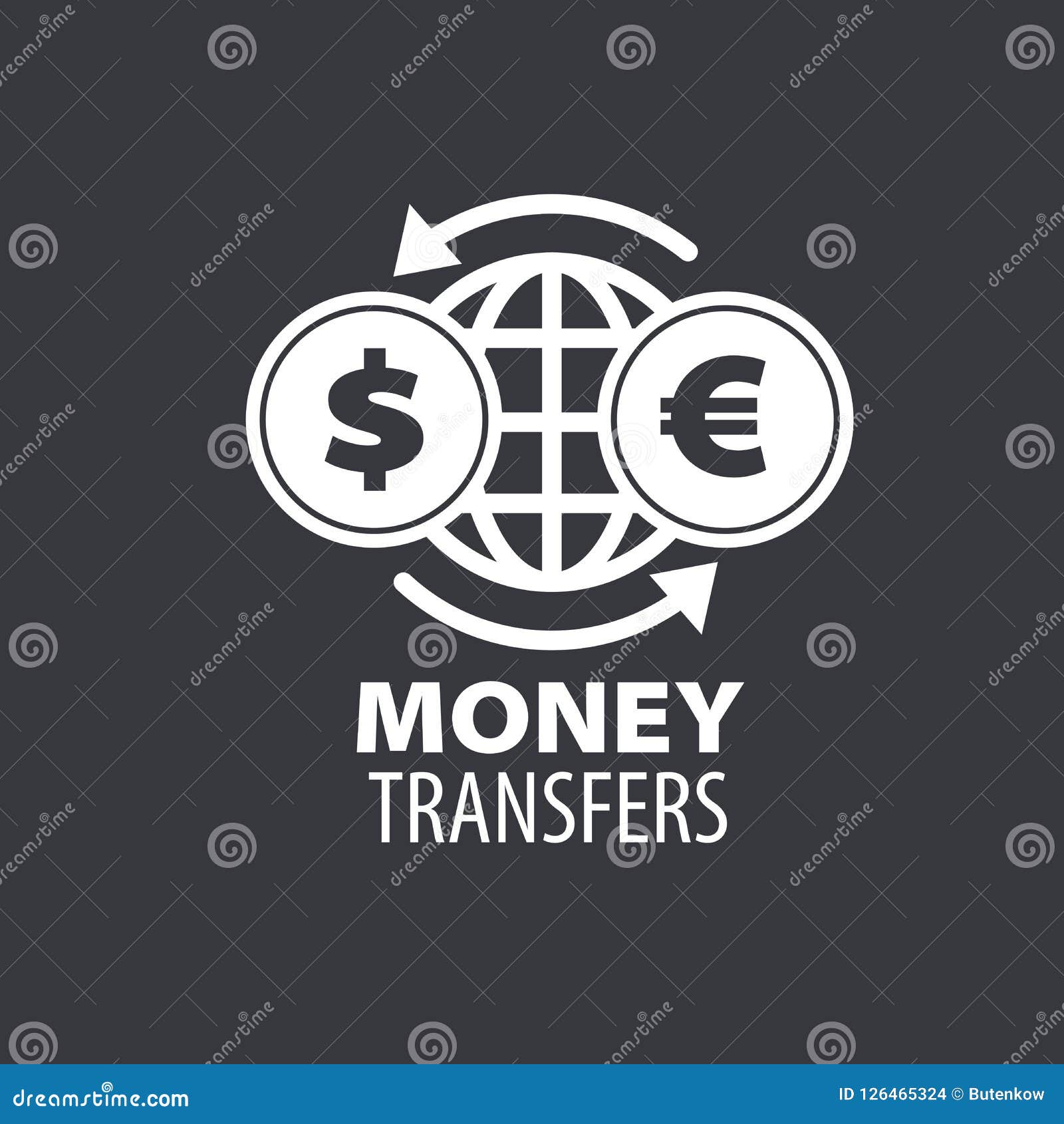 Vector logo remittances stock vector. Illustration of charge - 126465324