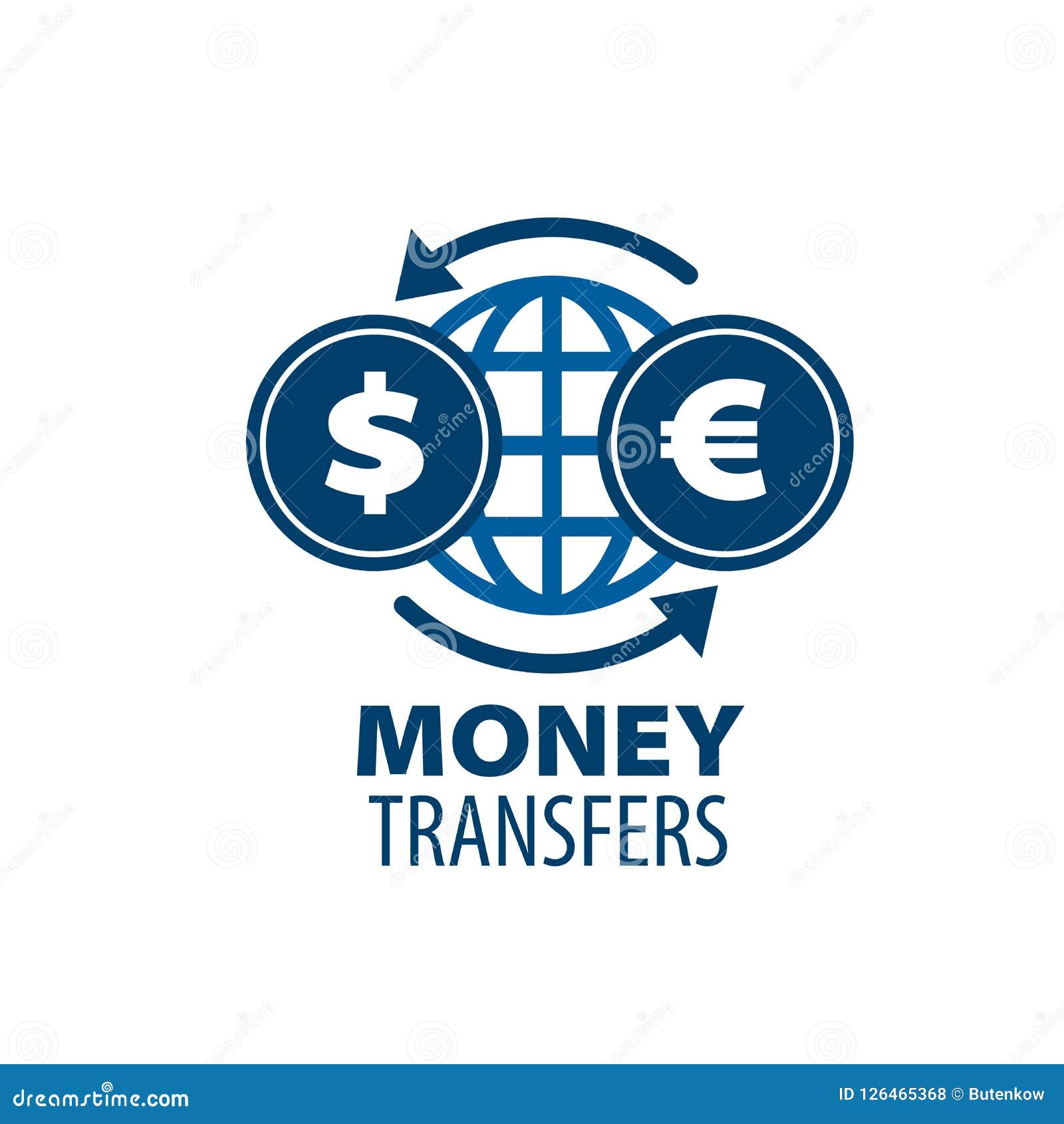 Vector logo remittances stock vector. Illustration of cost - 126465368