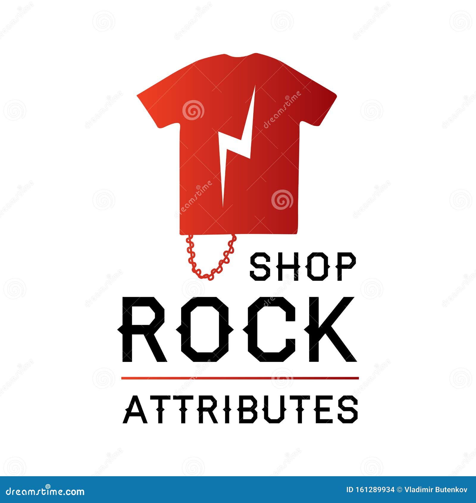 Vector Logo For Rock Shop Paraphernalia And Symbols Royalty-Free Stock ...
