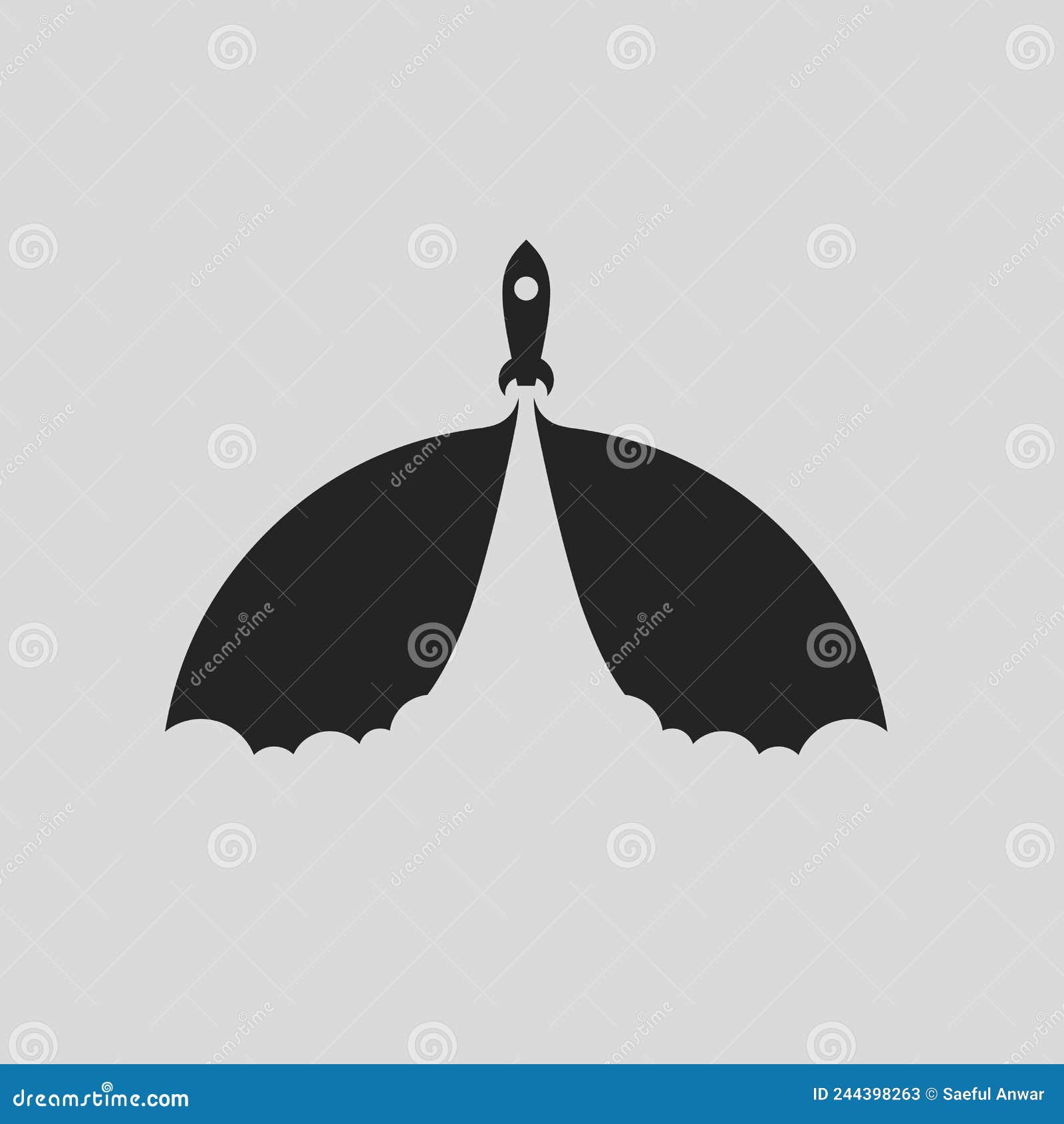 Rocket launch logo stock vector. Illustration of element - 244398263